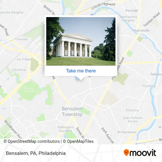 How to Get to Bensalem, PA by Bus or Cable Car?