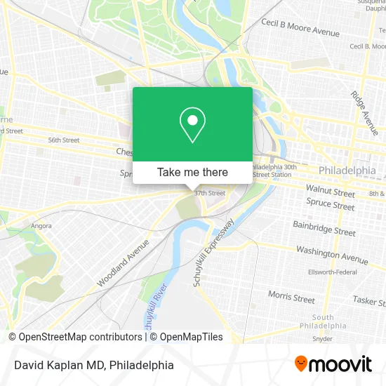 ¿Cómo llegar a David Kaplan MD en Philadelphia en autobús, metro o tren?