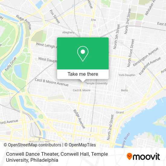 ¿Cómo llegar a Conwell Dance Theater, Conwell Hall, Temple University ...