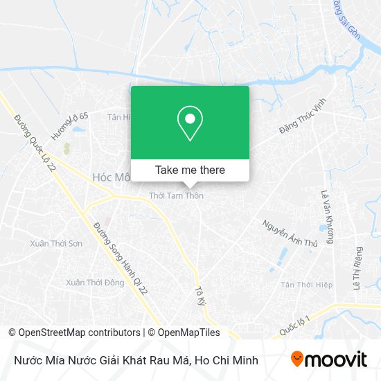 How to get to Nước Mía Nước Giải Khát Rau Má in Hóc Môn by bus?