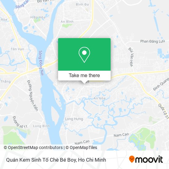 How to get to Quán Kem Sinh Tố Chè Bé Boy in Long Thành by Bus?