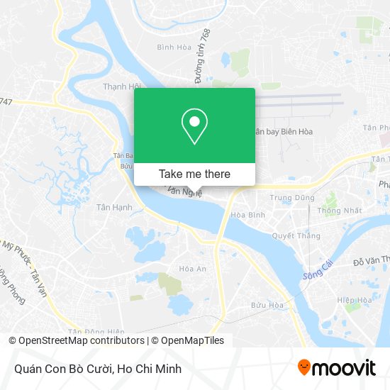 How to get to Quán Con Bò Cười in Bien Hoa by Bus?