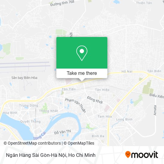 How to get to Ngân Hàng Sài Gòn-Hà Nội in Bien Hoa by Bus?