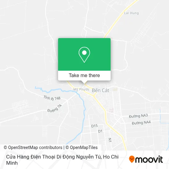 How to Get to Cửa Hàng Điện Thoại Di Động Nguyễn Tú in Bến Cát by Bus?