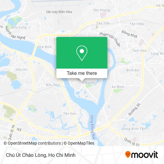 How to get to Chú Út Cháo Lòng in Bien Hoa by Bus?