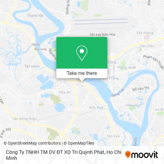 How to get to Công Ty TNHH TM DV ĐT XD Trí Quỳnh Phát in Bien Hoa by Bus?