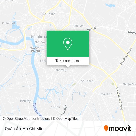 How to get to Quán Ăn in Thủ Dầu Một by Bus?