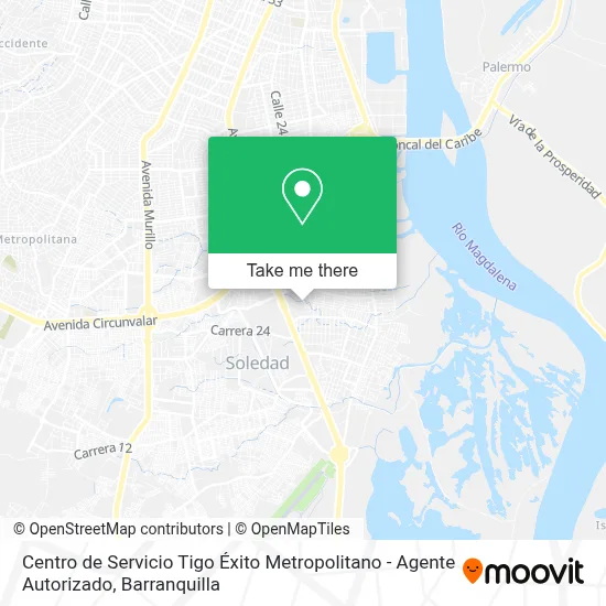 ¿Cómo llegar a Centro de Servicio Tigo Éxito Metropolitano - Agente ...