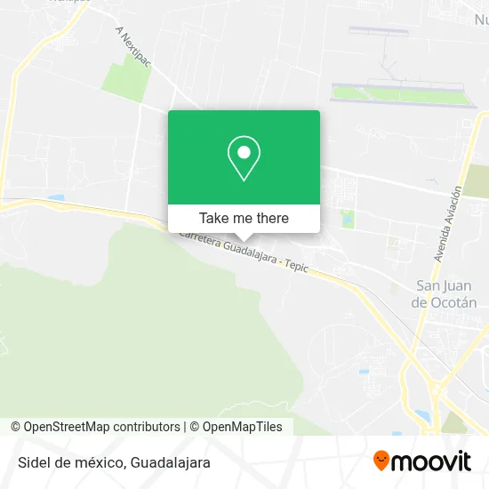 ¿Cómo llegar a Sidel de méxico en Zapopan en autobús?