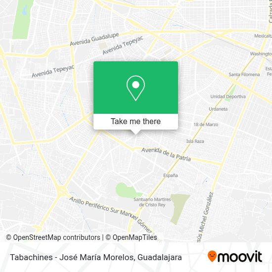 ¿Cómo llegar a Tabachines - José María Morelos en Guadalajara en ...