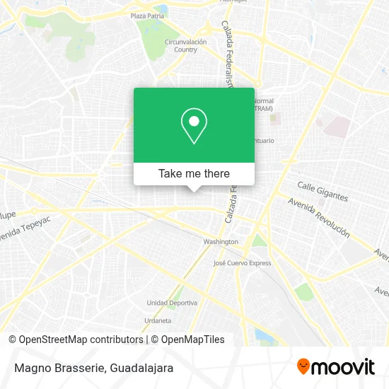 How to Get to Magno Brasserie in Guadalajara by Bus or Train?