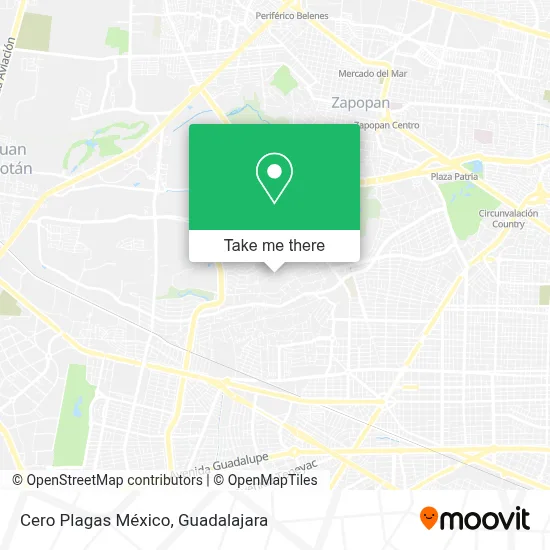 ¿Cómo llegar a Cero Plagas México en Zapopan en autobús?