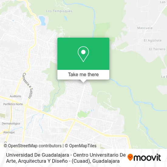 How to Get to Universidad De Guadalajara - Centro Universitario De Arte ...