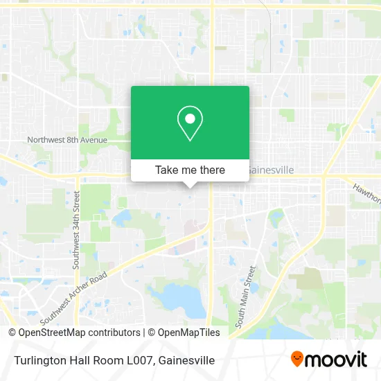 How to Get to Turlington Hall Room L007 in Gainesville by Bus?