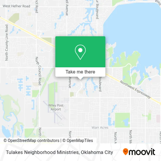 ¿Cómo llegar a Tulakes Neighborhood Ministries en Oklahoma City en autobús?
