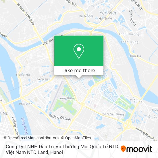How to get to Công Ty TNHH Đầu Tư Và Thương Mại Quốc Tế NTD Việt Nam NTD Land in Việt Hưng by Bus?