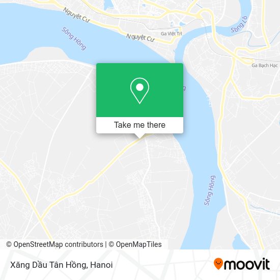 How to get to Xăng Dầu Tân Hồng in Ba Vì by Bus?