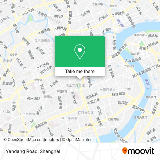How to Get to Yandang Road (雁荡路) in 瑞金二路街道 by Bus or Metro?