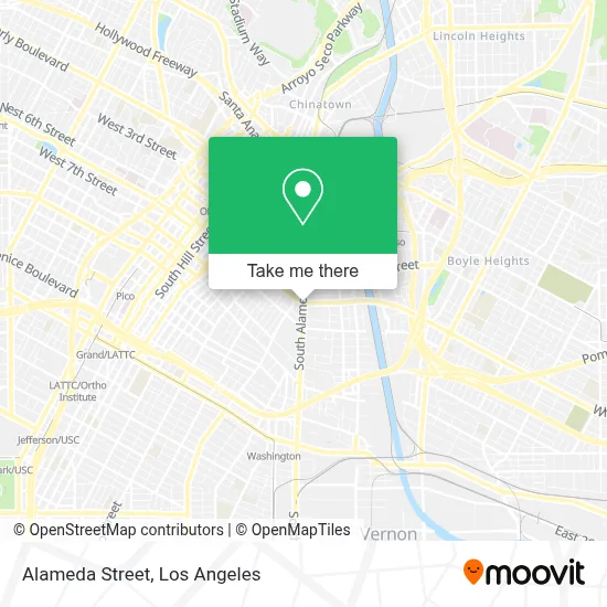 How to Get to Alameda Street in Downtown by Bus, Light Rail, Subway or ...