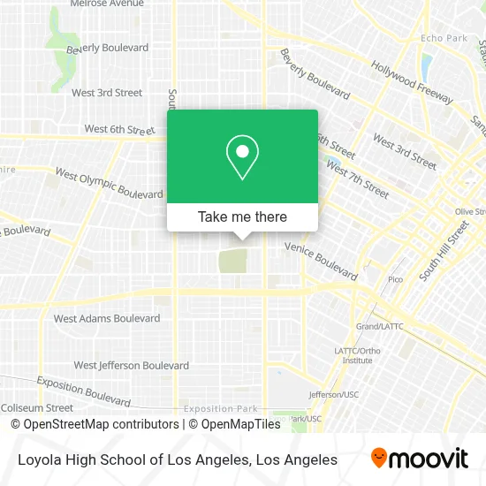 How to Get to Loyola High School of Los Angeles in Pico-Union by Bus or ...