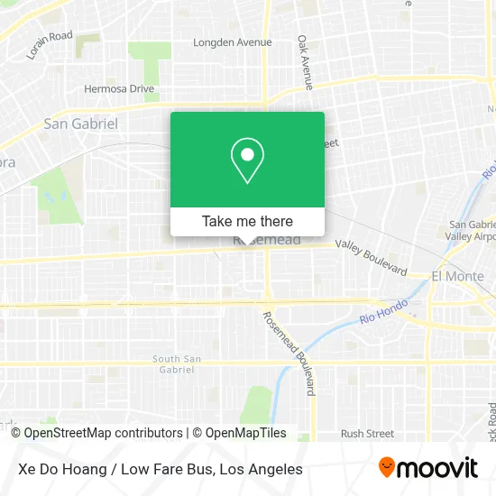 How to Get to Xe Do Hoang / Low Fare Bus in Rosemead by Bus?