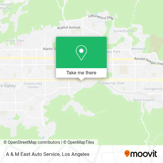 ¿Cómo llegar a A & M East Auto Service en Simi Valley en autobús o tren?