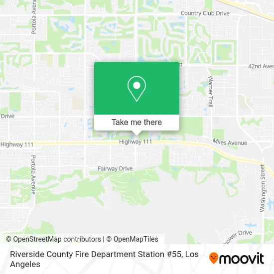 ¿Cómo llegar a Riverside County Fire Department Station #55 en Los ...