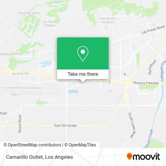 ¿Cómo llegar a Camarillo Outlet en autobús o tren?