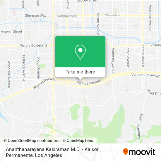 ¿Cómo llegar a Ananthanarayana Kasiraman M.D. - Kaiser Permanente en ...