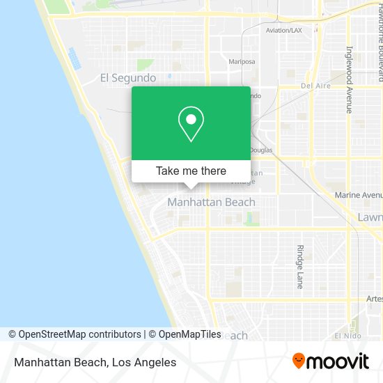 How to get to Manhattan Beach by bus or light rail?