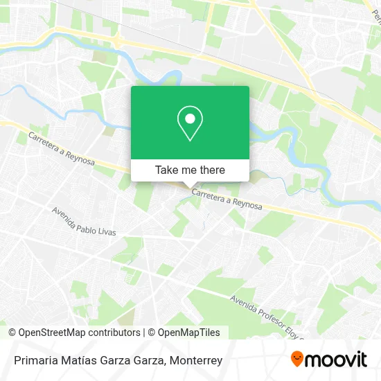 ¿Cómo llegar a Primaria Matías Garza Garza en Nuevo León en autobús?