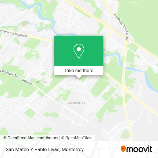 How to Get to San Mateo Y Pablo Livas in Nuevo León by Bus?
