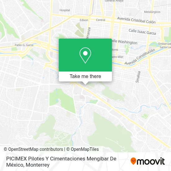 ¿Cómo llegar a PICIMEX Pilotes Y Cimentaciones Mengibar De México en ...