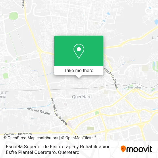 ¿Cómo llegar a Escuela Superior de Fisioterapia y Rehabilitación Esfre ...