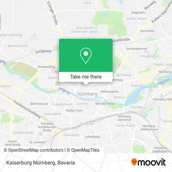 How to Get to Kaiserburg Nürnberg in Bavaria by Bus, Subway, Train or ...