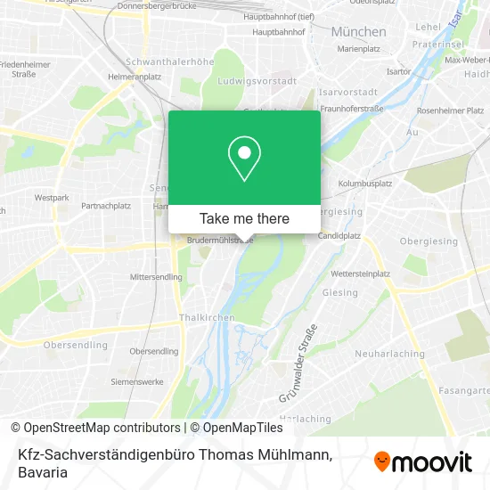 How to Get to Kfz-Sachverständigenbüro Thomas Mühlmann in Thalkirchen ...