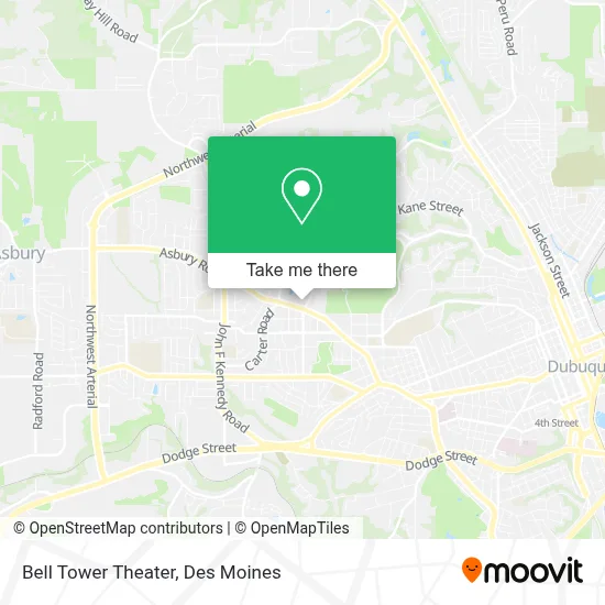 How to Get to Bell Tower Theater in Des Moines by Bus?