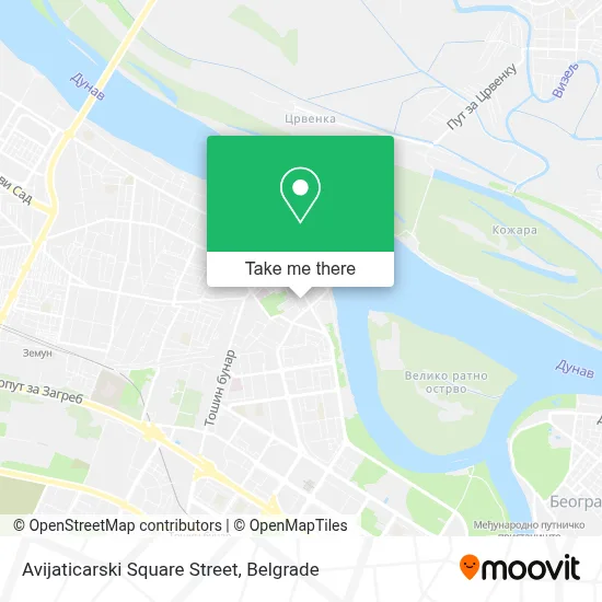 How to Get to Avijaticarski Square Street in Zemun by Bus, Train or ...