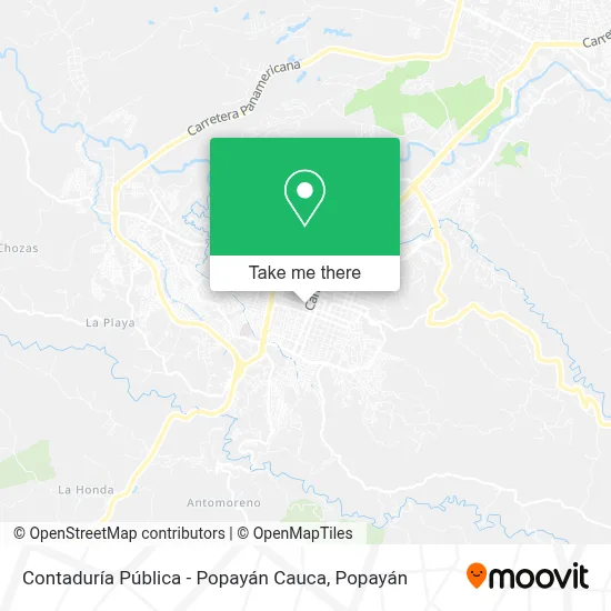 How to Get to Contaduría Pública - Popayán Cauca in Centro by Bus?
