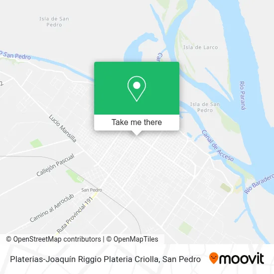 ¿Cómo llegar a Platerias-Joaquín Riggio Plateria Criolla en San Pedro ...