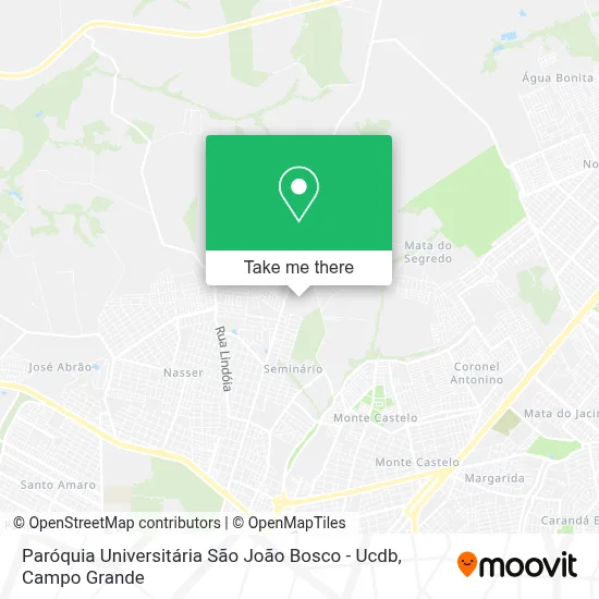 How to Get to Paróquia Universitária São João Bosco - Ucdb in Seminário ...