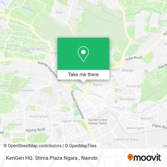 How to Get to KenGen HQ. Stima Plaza Ngara. in Parklands/Westlands by Bus?