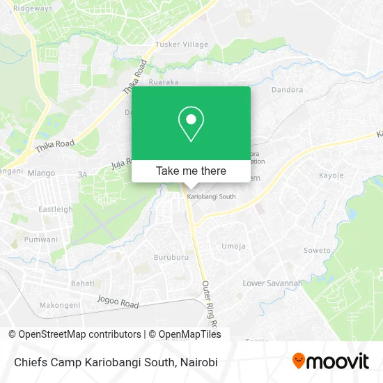 How to Get to Chiefs Camp Kariobangi South in Embakasi by Bus?