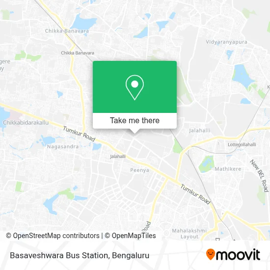 How to Get to Basaveshwara Bus Station in H.M.T by Bus or Metro?