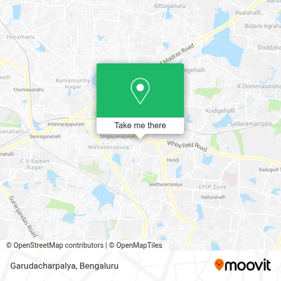 How to Get to Garudacharpalya in Bengaluru by Bus or Metro?