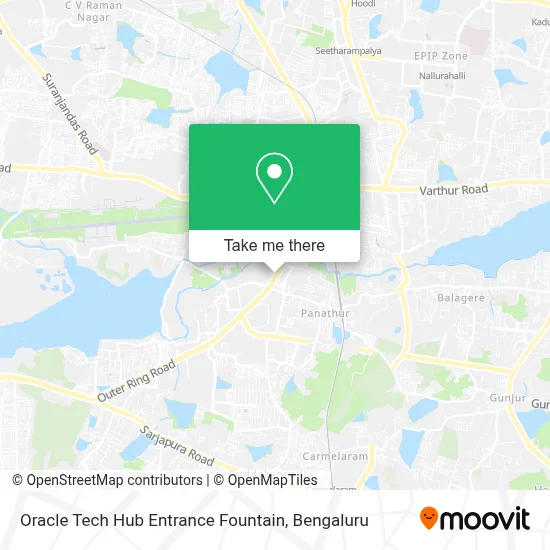 How to Get to Oracle Tech Hub Entrance Fountain in Bengaluru by Bus or ...