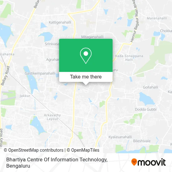 How to Get to Bhartiya Centre Of Information Technology in Bengaluru by ...