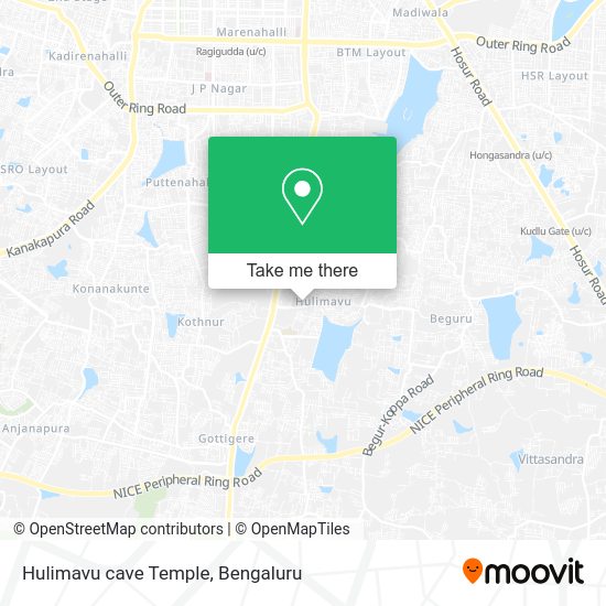How to Get to Hulimavu cave Temple in Bengaluru by Bus?