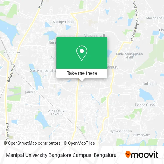 How to Get to Manipal University Bangalore Campus in Bengaluru by Bus?