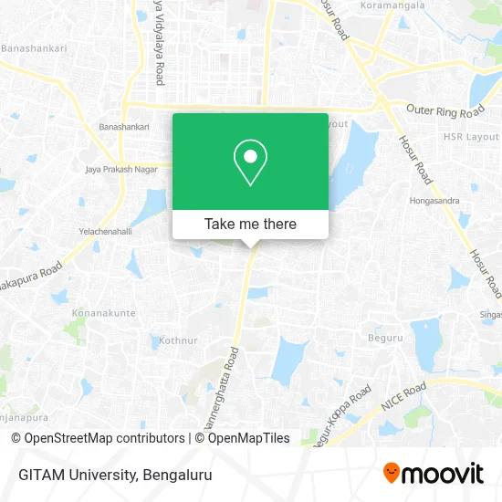 How to Get to Gitam University in Bengaluru by Bus or Metro?